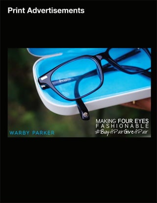 Warby Parker Ad Campaign: "Making Four Eyes Fashionable" | PDF