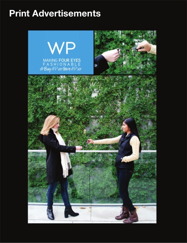 Warby Parker Ad Campaign: "Making Four Eyes Fashionable"