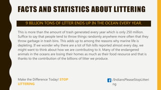 FACTS AND STATISTICS ABOUT LITTERING | PPT