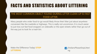 FACTS AND STATISTICS ABOUT LITTERING | PPT