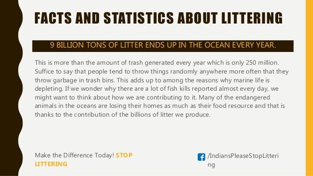 FACTS AND STATISTICS ABOUT LITTERING