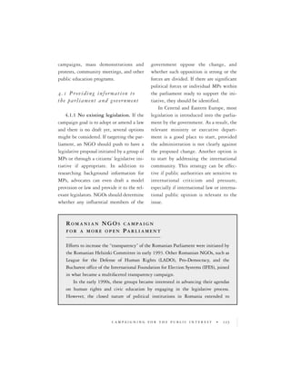 Campaigning For The Public Interest | PDF | Civic affairs | Politics