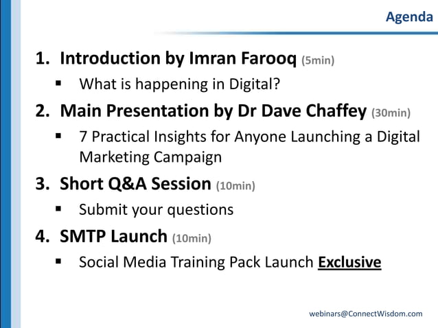 Campaign launch techniques - Dave Chaffey - smart insights | PPT
