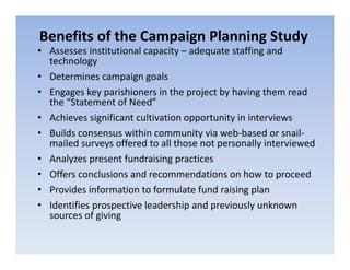 The Capital Campaign Planning Study | PPT