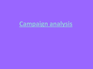 Campaign poster analysis rachel brooker | PPTX