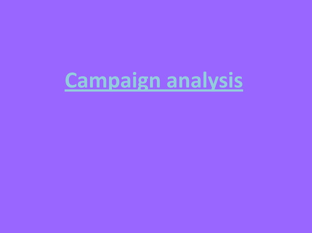 Campaign poster analysis rachel brooker | PPTX