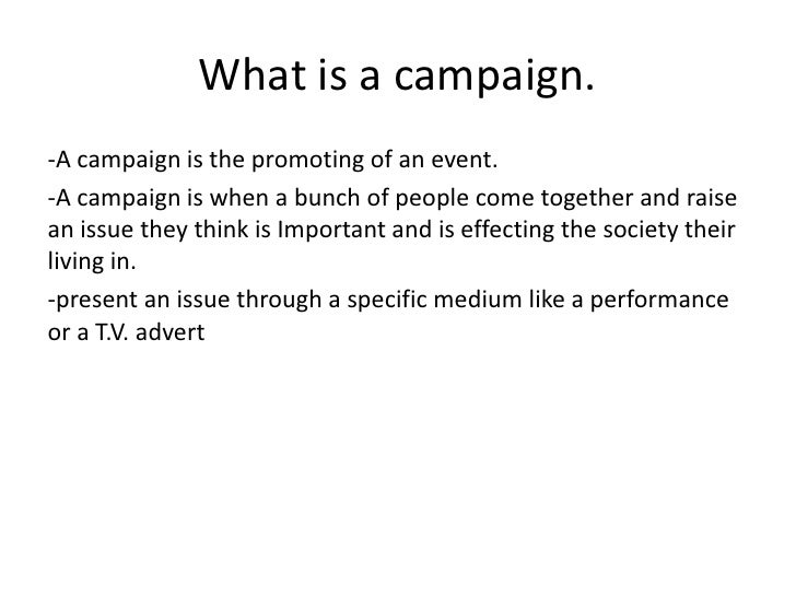Campaign Meaning