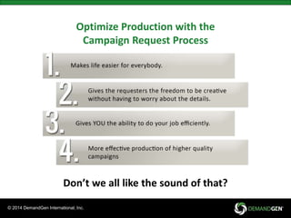 How to Optimize Your Campaign Process | PPTX
