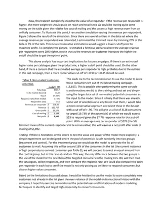 Campaign response modeling | PDF