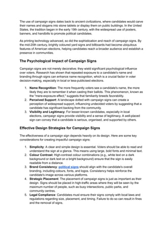 Custom Campaign Signs | High-Quality Political Yard Signs | PDF ...