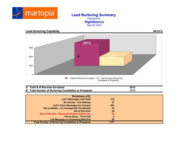 Sample Lead Generation Report | XLS