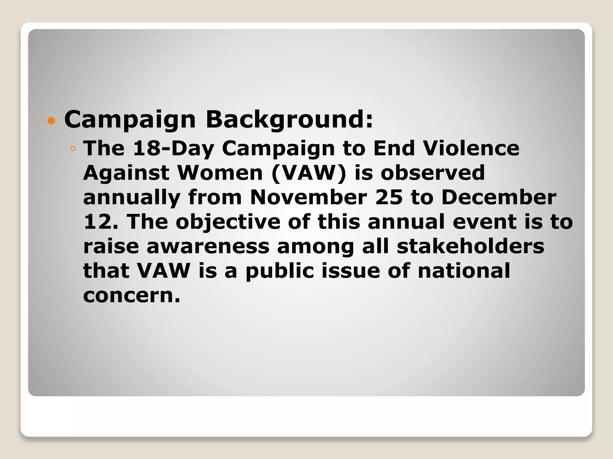 CAMPAIGN TO END VAW.pptx