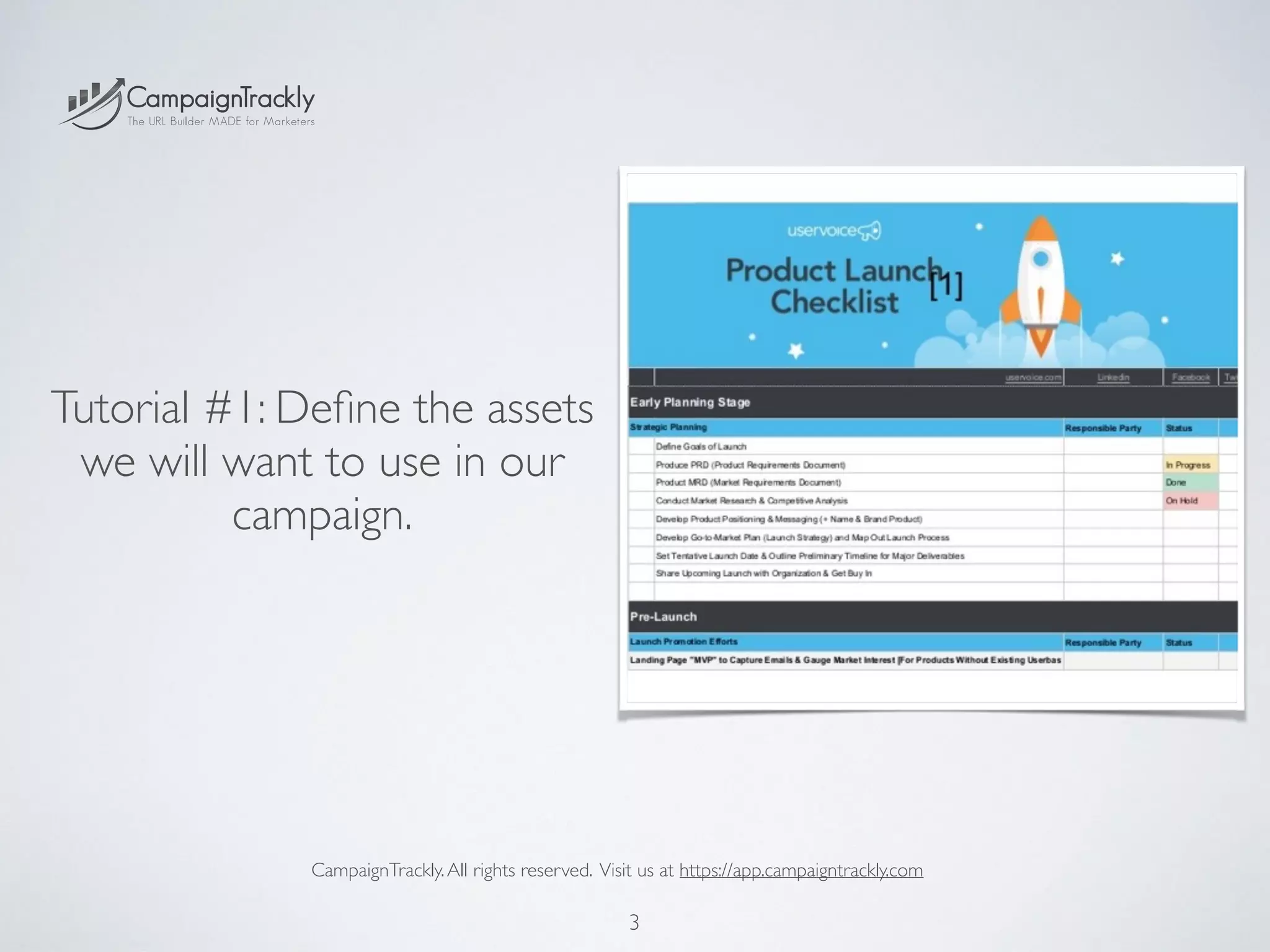 How to Track Campaigns Like a Pro, Part 1 (Define Your Assets) | PDF ...