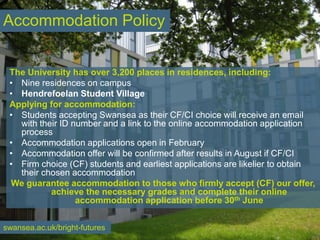 Swansea University Applicant Visit Day Welcome Presentation 2013/14 | PPTX