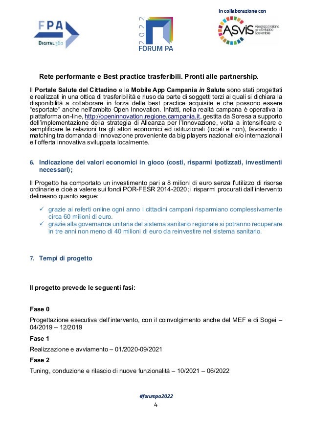 Campania in Salute Portale Salute del Cittadino e Mobile App Template_WORD.pdf | Computer ...