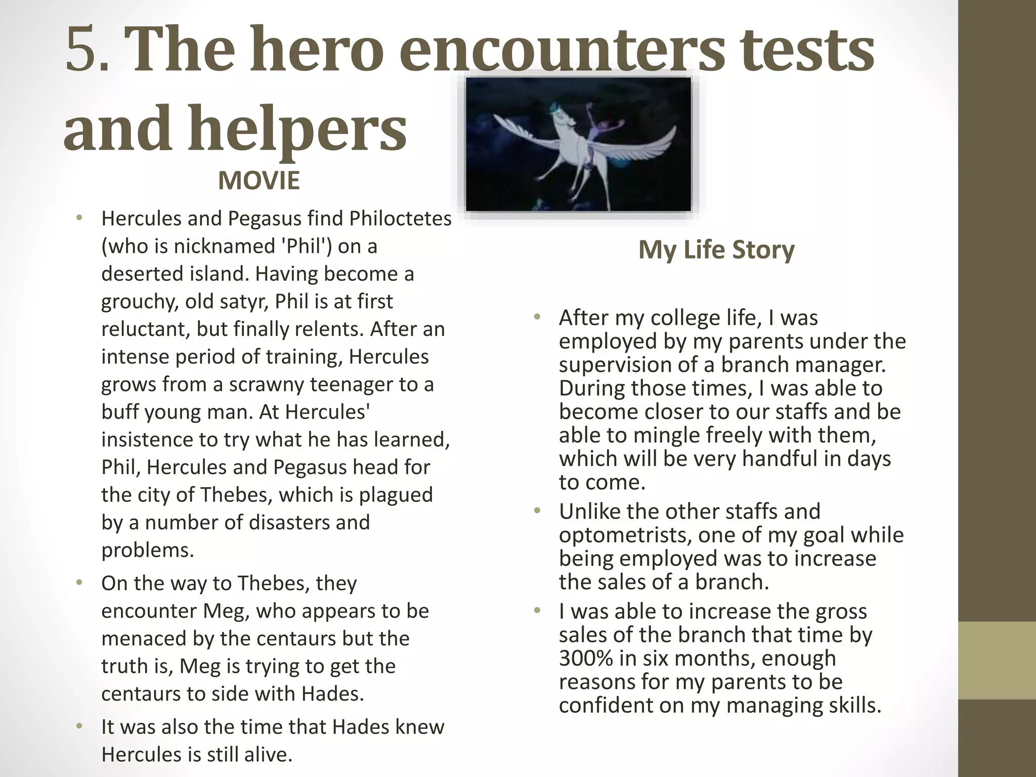 Movie Hercules and Campbell Monomyth by Mark Paul S. Paroli | PPTX