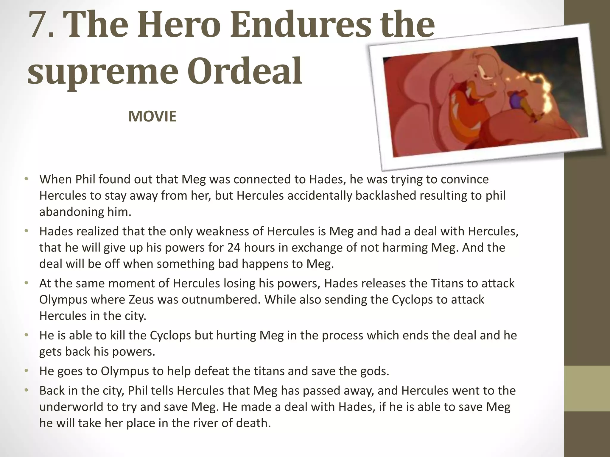 Movie Hercules and Campbell Monomyth by Mark Paul S. Paroli | PPTX