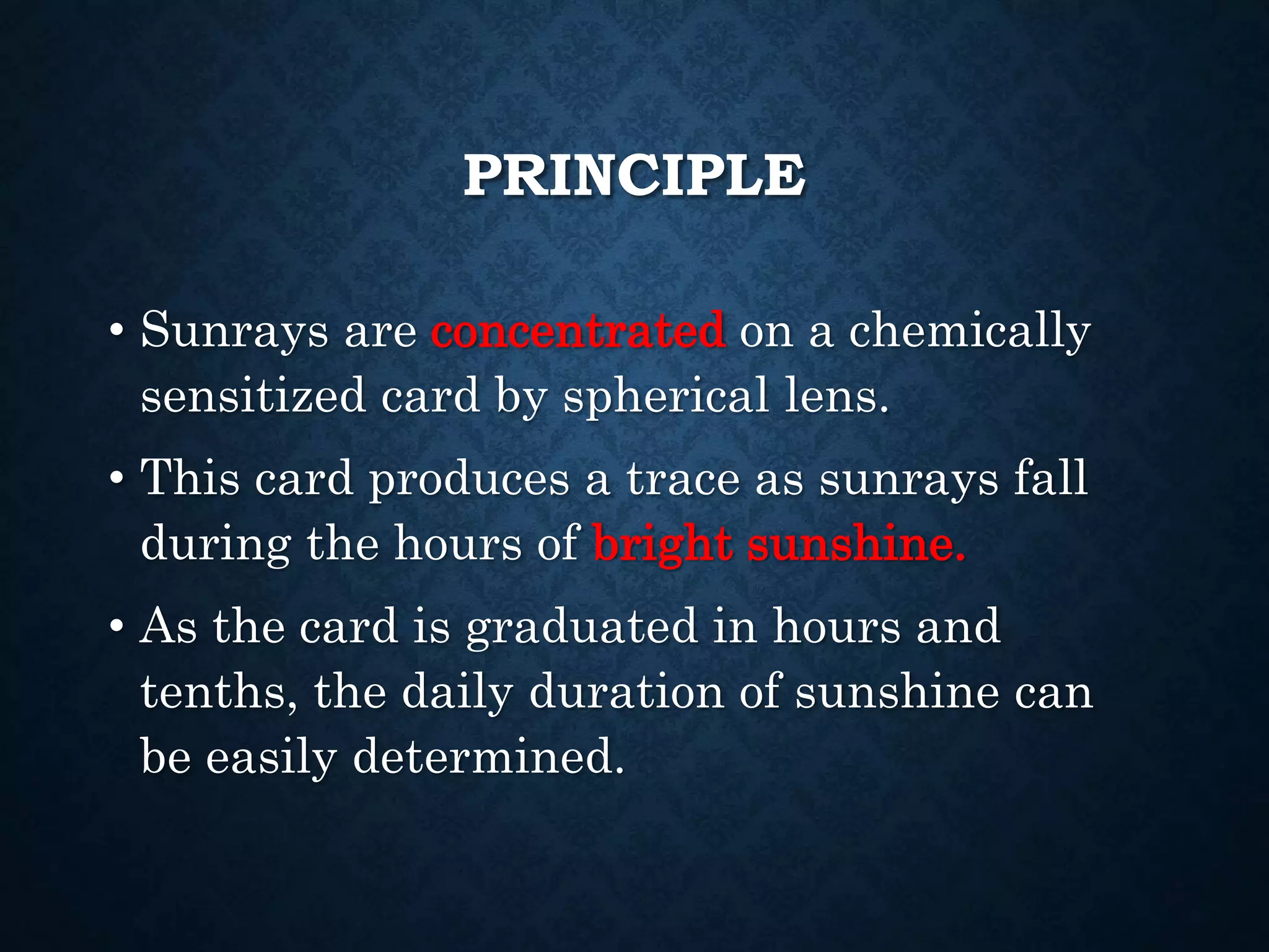 Agrometeorology: Campbell stokes sunshine recorder & Rain gauge | PPTX