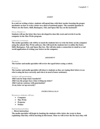 Information Literacy Lesson Plan | DOC