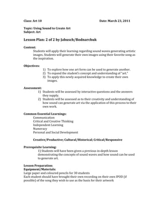 Sound as Art (part 2 of 2) | PDF