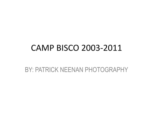 Camp bisco 2003 2011 | PPTX