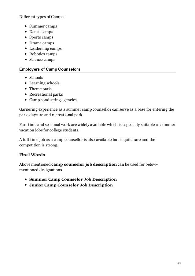 Camp counselor job description sample amp template.pdf