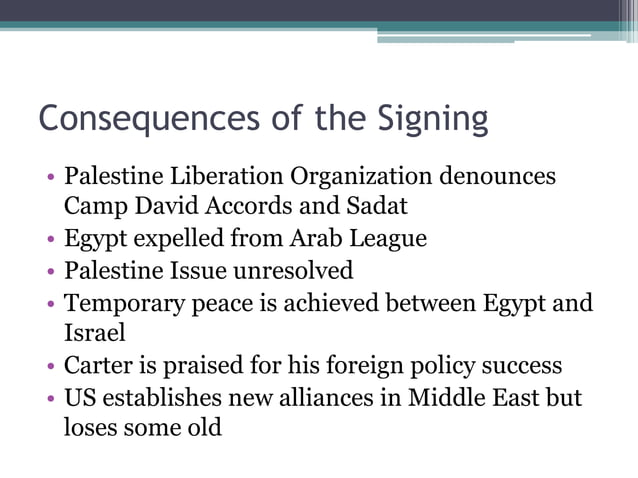 Camp David Accords | PPT