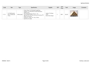 Lighting Schedule | PDF