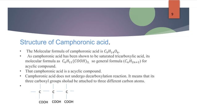 Structural Elucidation of Camphor | PPTX