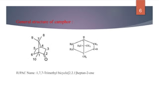 structural elucidation of camphor | PPTX