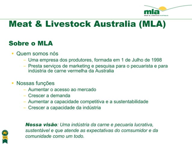 MLA - Meat Standards Australia (MLA) | PPT