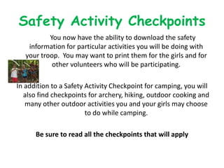 Camp Information & Procedures | PPTX