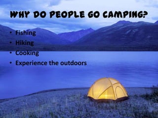 Camping | PPTX