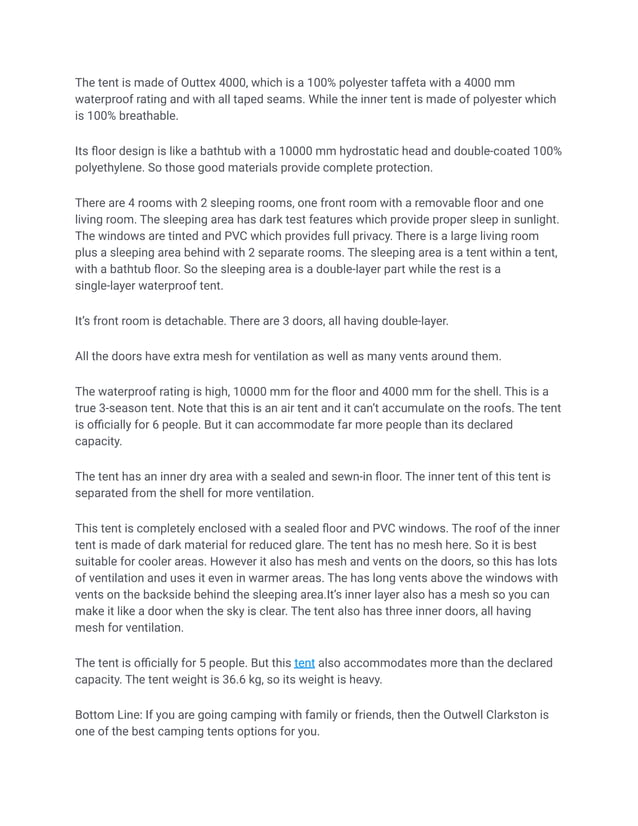 camping tent | PDF | Camping | Travel Type