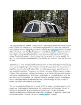 camping tent | PDF