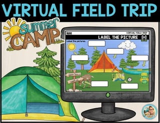 Camping Virtual Field Trip with fun activities for students | PPT
