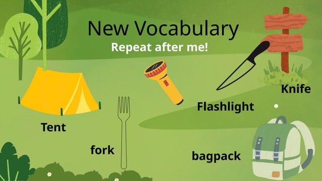 Inglés Camping Vocabulary for beginners 2.pptx
