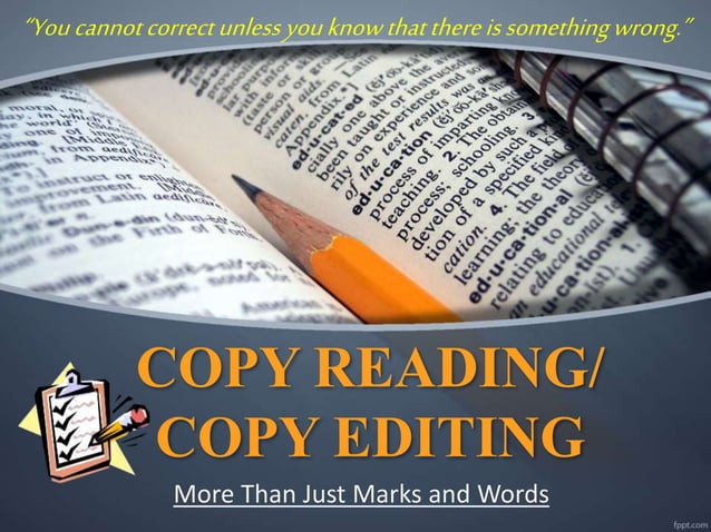 Copy Reading (Campus Journalism) | PPTX