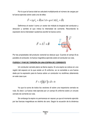 Ecuación De La Fuerza Magnética