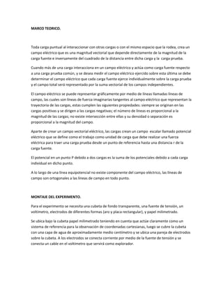 Campos eléctricos Y Líneas equipotenciales con Análisis | RTF