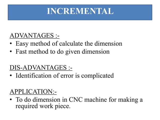Absolute and incremental in CAD & CAM | PPTX | Physics | Science