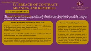 Presentation - Breach of contract and remedies.pptx