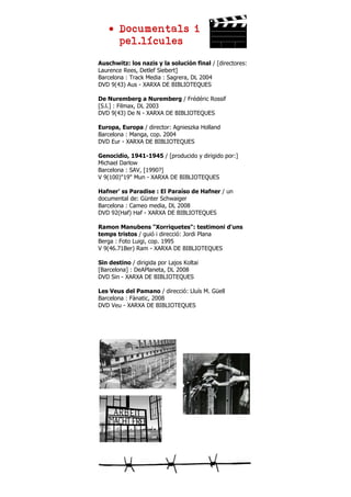 Camps de concentració nazis i les deportacions | PDF