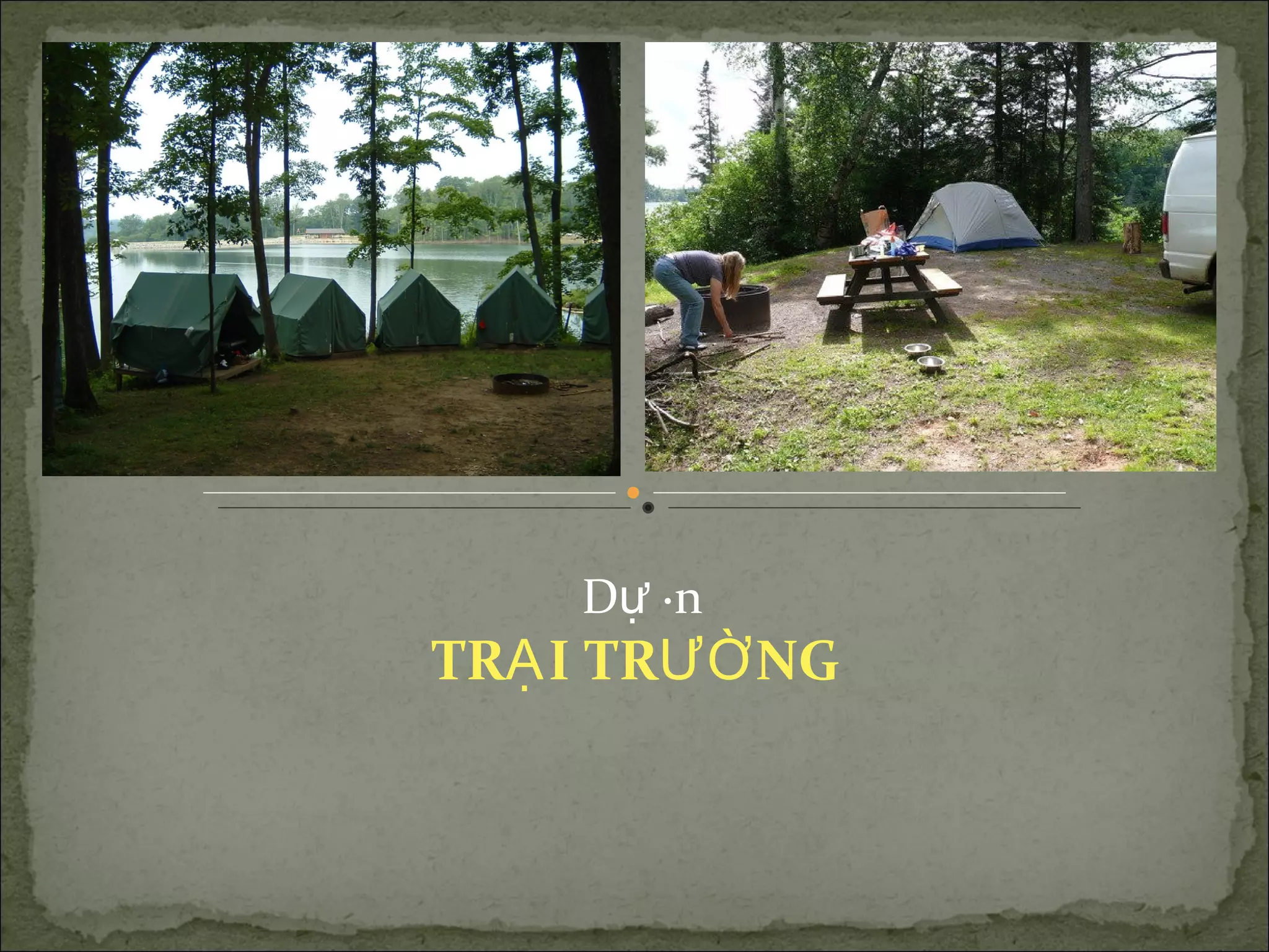 Campsite project presentation | PPT