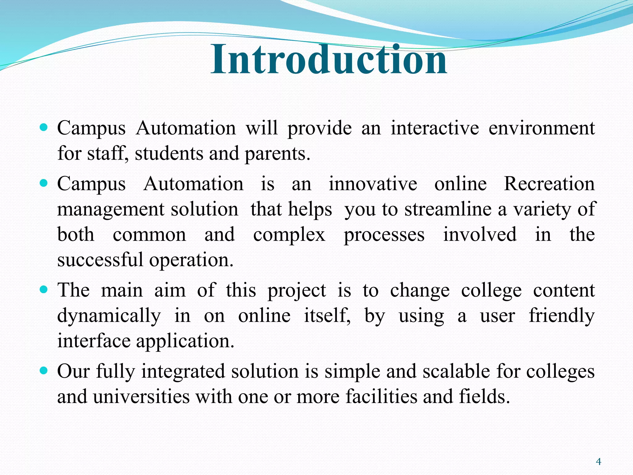 Campus Automation | PPTX