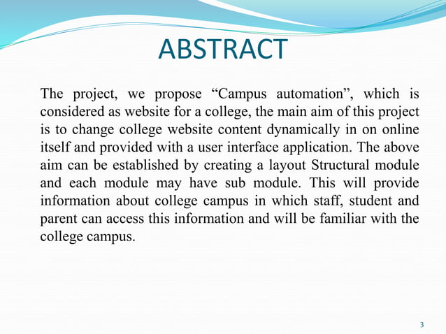 Campus Automation | PPTX