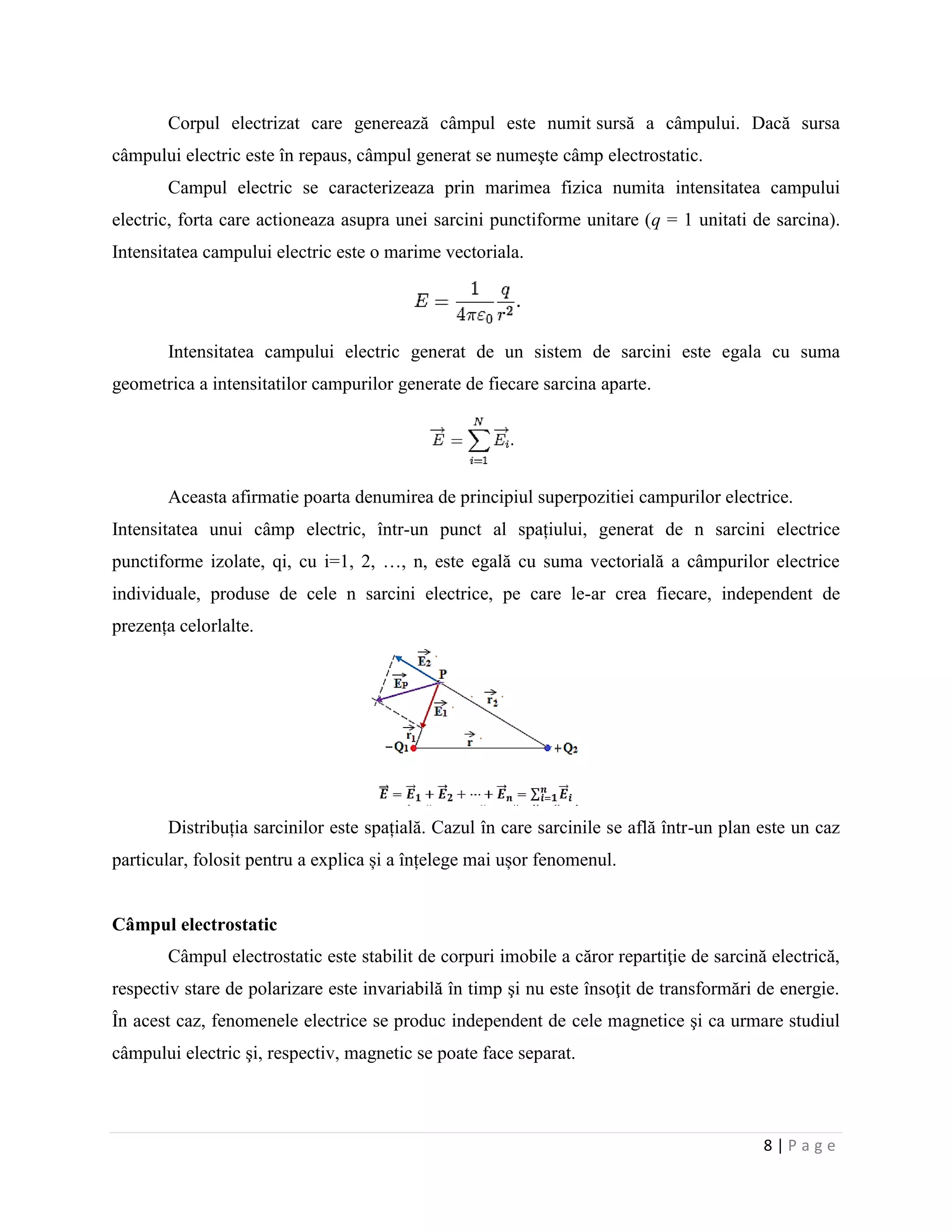 Campul electrostatic. | PDF