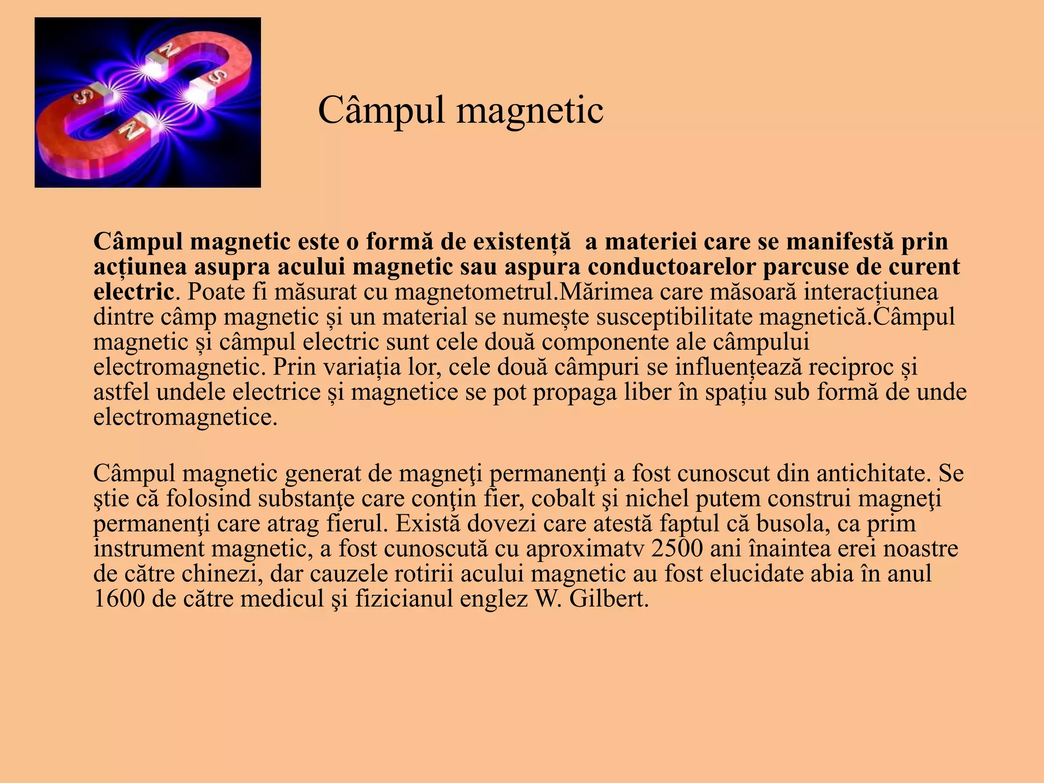 Campul magnetic | PPTX