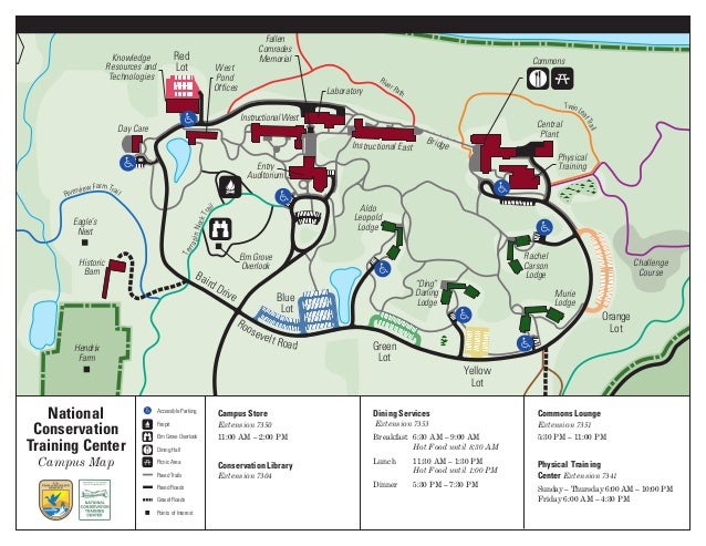 National Conservation Training Center Map
