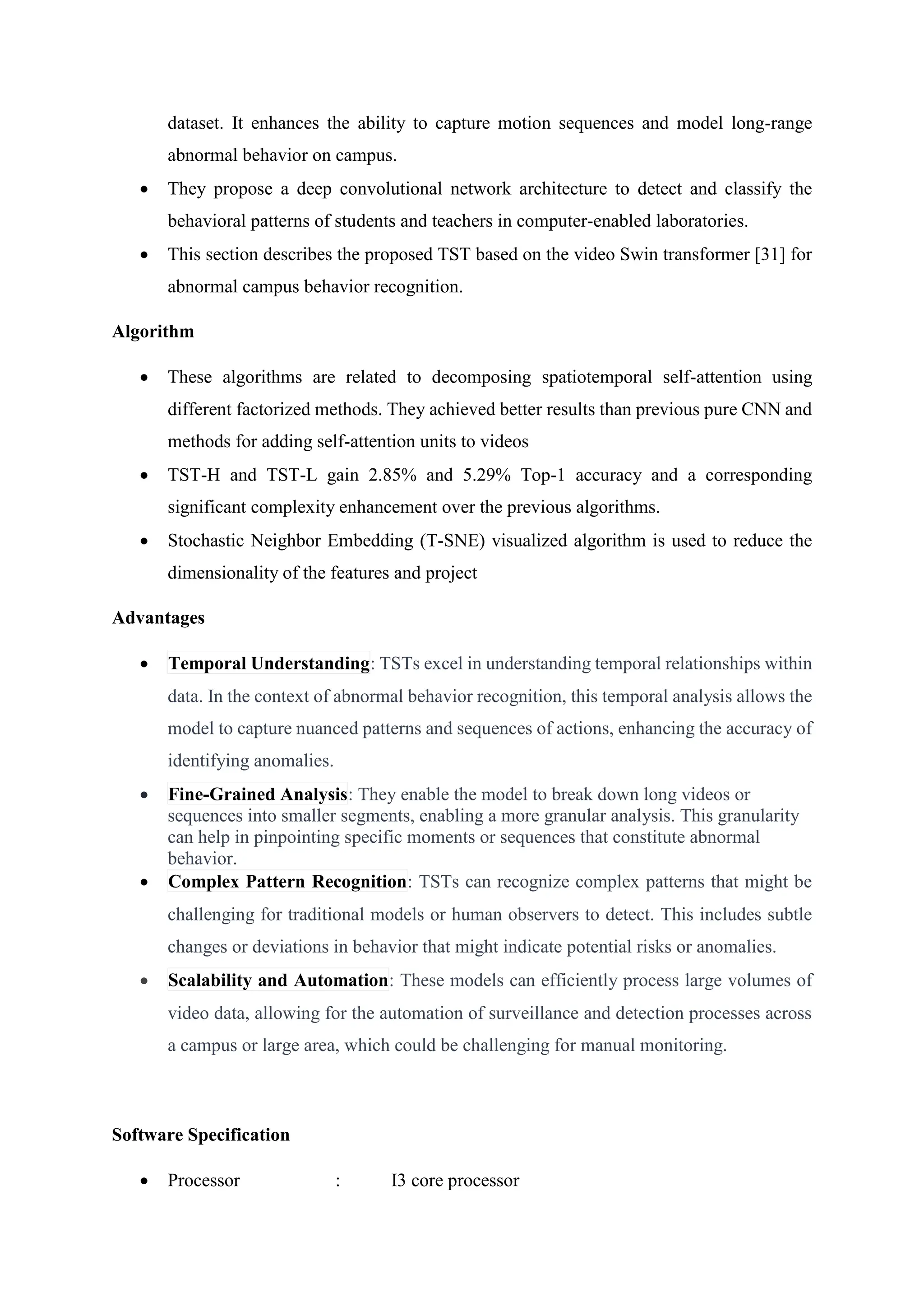 Campus Abnormal Behavior Recognition With Temporal Segment Transformers